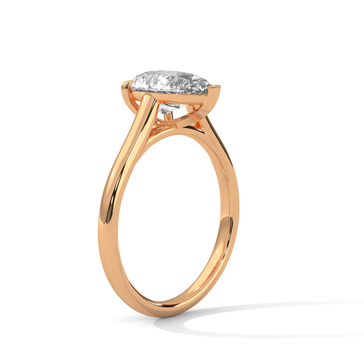 Solitaire 1.5ct Pear Lab-Grown Diamond Engagement Ring | E VS – San Liora